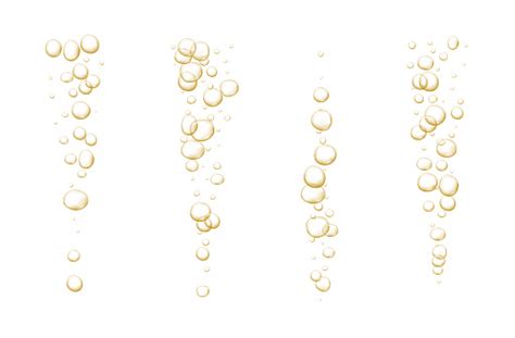 골드 탄산 거품 샴페인을 반짝입니다 탄산 팝과 발포성 음료 추상적인 신선한 소다와 기포 산소 샴페인 크리스탈 검정 투명 배경의 벡터 일러스트레이션 기포에 대한 스톡 벡터