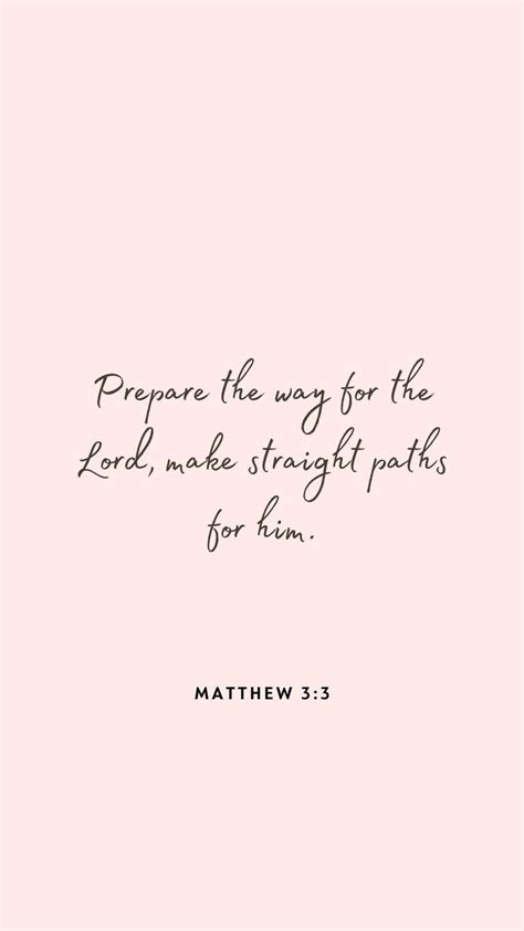 Prepare The Way For The Lord Matthew 33