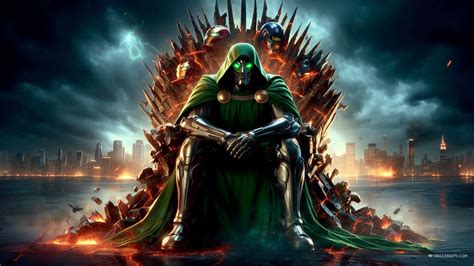 Doctor Doom Dark Throne 4k Desktop Background Free Download
