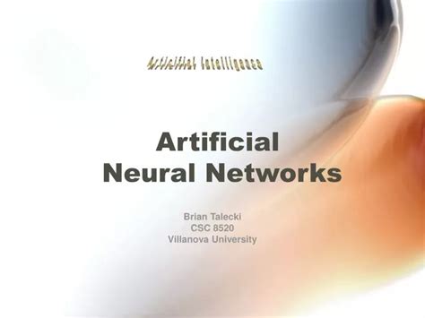 PPT Artificial Neural Networks PowerPoint Presentation Free Download ID 176950