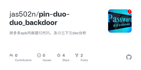 pin duo duo backdoor readme md at main · jas502n pin duo duo backdoor · github