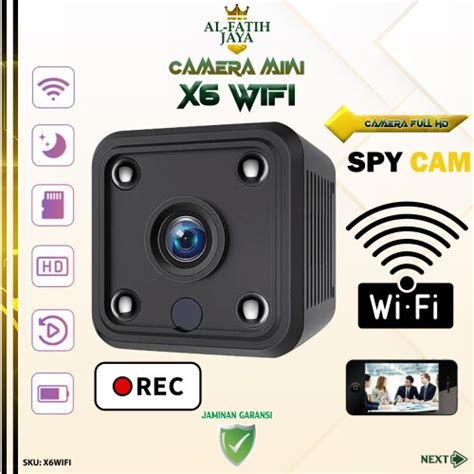 Promo IP Camera X6 Wifi Hidden Kamera Spycam Camcorder CCTV Mini Tersembunyi Camera A9 Wifi