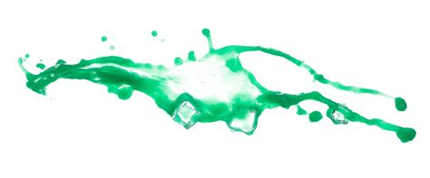 녹색 페인트 액체는 아이스 큐브가 시원하고 사과 야채 주스가 흩어지고 폭발이 물방울 라인을 형성하여 공중에서 날아갑니다 흰색 배경 격리 동결 모션 고속 셔터 공중에 대한