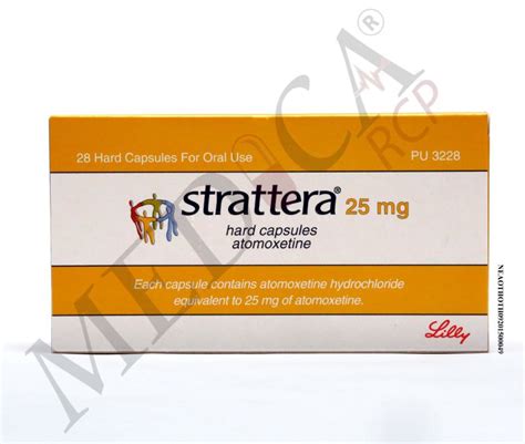 Medica Rcp Strattera 25mg Indications Side Effects Composition