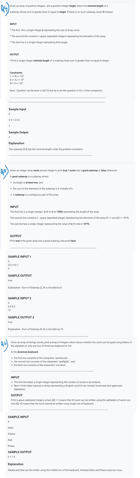 Solved 4 Given An Array Of Positive Integers And A Positive
