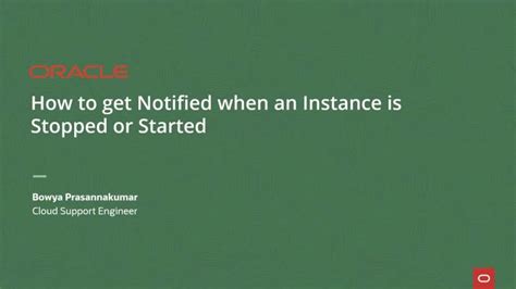 John La Mantia On Linkedin How To Get Notified When An Instance Is Stopped Or Started In Oci