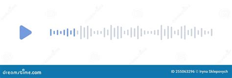 Mobile Messenger App Speech Interface Audio Chat Soundwave Line With