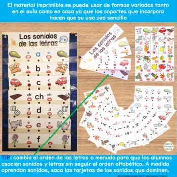 Sonidos Letras Alfabeto Audio Interactivo Papel Digital Spanish Letter