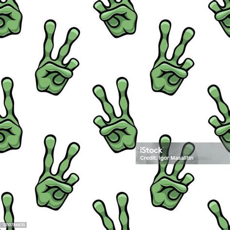 평화의 표시 승리 또는 평화의 제스처 V 기호 외계인의 손 원활한 배경 검은색에 대한 스톡 벡터 아트 및 기타 이미지 검은색