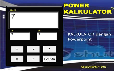 Cara Membuat Kalkulator Di Power Point SEPUTAR KOMPUTER DAN JARINGAN