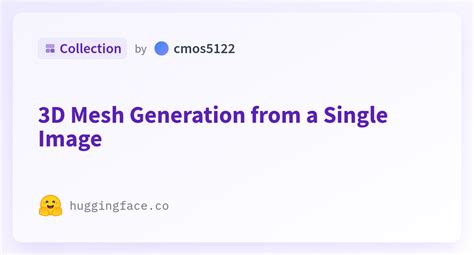 3d Mesh Generation From A Single Image A Cmos5122 Collection