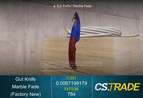 Gut Knife Marble Fade CS Skin