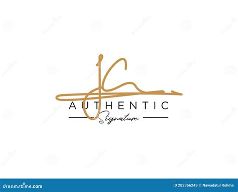 Letter Jc Signature Logo Template Vector Stock Vector Illustration Of