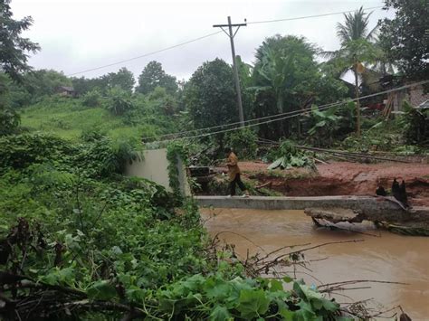 လယ်ဝေးမြို့နယ်အတွင်း ချောင်းရေကြီးမှုကြောင့် တံတားအချို့နှင့် အုတ်နံရံများ ပျက်စီးမှု ဖြစ်ပွား