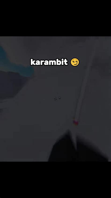 Karambit Highlights In Roblox Rivals Tiktok