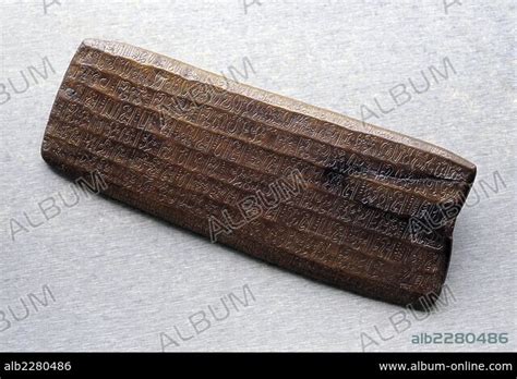 Writing Tablet Written In Rongorongo Script Or Kohau Rongo Rongo