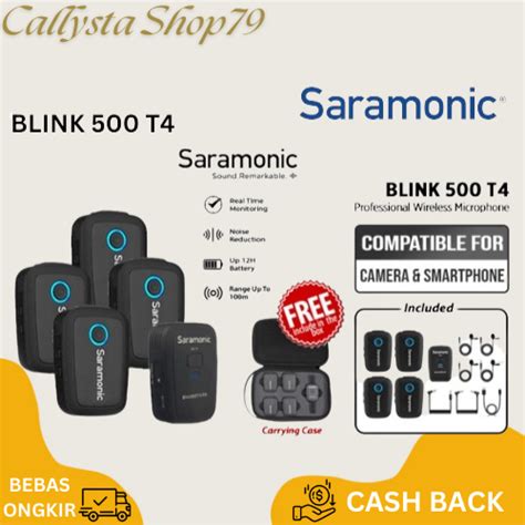 Jual Mic Saramonic Blink 500 T4 Blink 500 Pro B8blink 500 B5blink 500 B6 Wireless Microphone