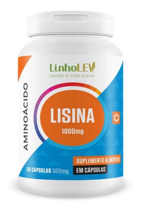 Lisina 60 Cápsulas Linho Lev Drogasil