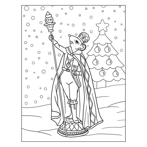 Раскраска Мышиный король распечатать или скачать