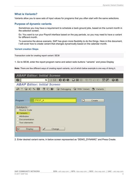Dynamic Variant Creation Pdf