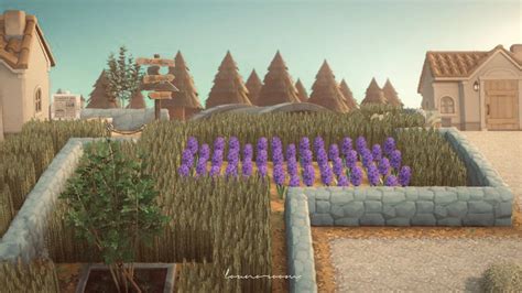 Animal Crossing Garden With Purple Flowers