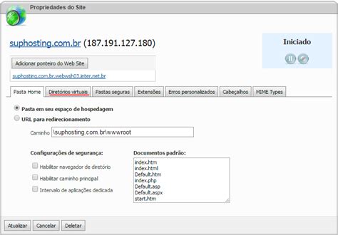 como deletar um diretório virtual base de conhecimento