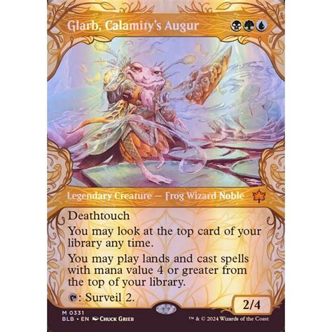 Mtg Singles Glarb Calamitys Augur Showcase Foil Nm Multi Blb