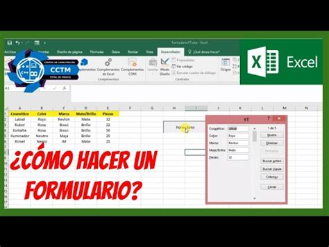 Como Hacer Un Formulario En Excel Consejos
