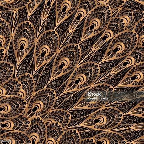 고급 배경 벡터입니다 골드 블랙 공작 깃털 로얄 패턴 이음새 요가 벽지 뷰티 스파 살롱 장식품 신부 인도 결혼식 파티 카드 생일 포장지에 대한 페르시아디자인 검은색에 대한