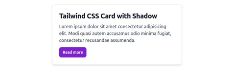 Tailwind Css Box Shadow Example