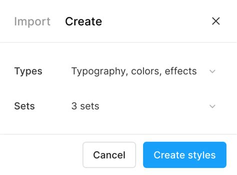 Allow Users To Select Which Type Of Styles To Create · Issue 756