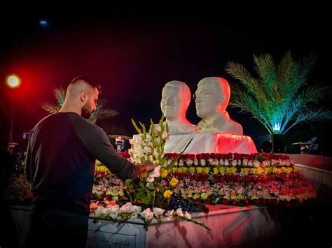 عکس و فیلم سنگ تمام عراقیها برای حاج قاسم و ابومهدی در محل جنایت آمریکاییها ایرنا