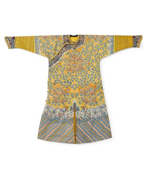 Bonhams An Imperial Yellow Ground Kesi Twelve Symbol Semi Formal