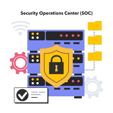 Premium Vector Security Operations Center Cyber Threats Protection