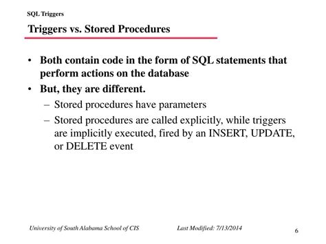 Ppt Sql Triggers Powerpoint Presentation Free Download Id1718790