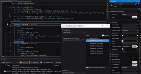 Databind Value Property Of Led To A Boolean Variable In Code Ni Community
