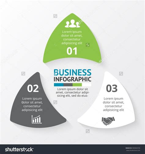 Stock vektor Vector Circle Triangle Arrows Infographic Template bez autorských poplatků