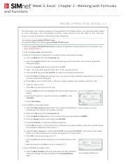 Week 5 Excel Chapter 2 Improve It Project 2 7 Pdf Week 5 Excel