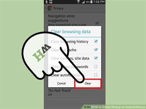 Easy Ways To Delete History On Android Device WikiHow