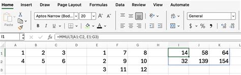 Mmult Excel How To Do Matrix Multiplication In Excel Datacamp