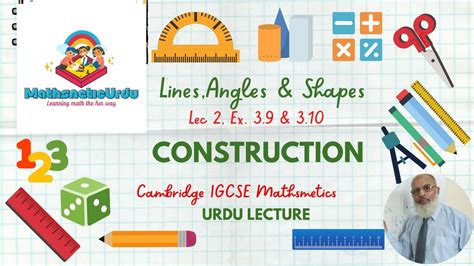 Cambridge Igcse Mathematicslinesangles And Shapes Circlesexercise 39 And 310 Construction