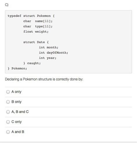 Solved A Typedef Struct Date Int Month Int Dayofmonth