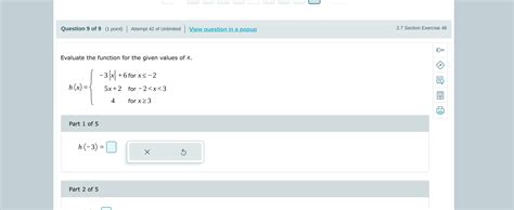 Solved Question 9 Of 9 1 Point Attempt 42 Of Unlimited Chegg Com