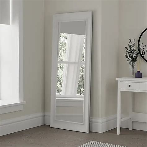 White Midi Leaner Mirror Artofit