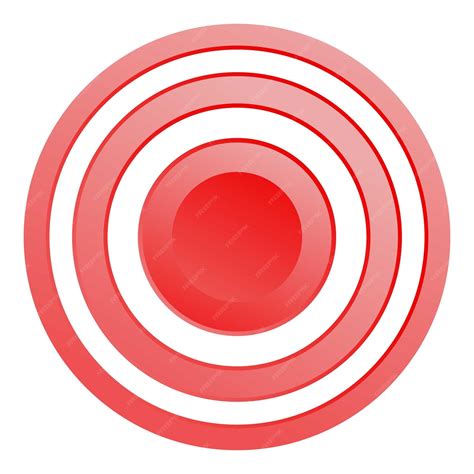 Premium Vector Red Gradient Concentric Circles Creating Target Effect