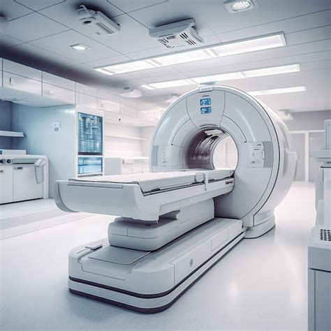 Premium Ai Image Arafed Mri Machine In A Hospital Room With A Large Window Generative Ai