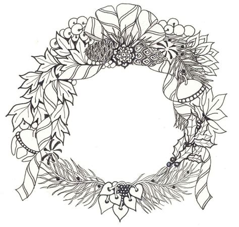 Раскраски Венок 68 фото
