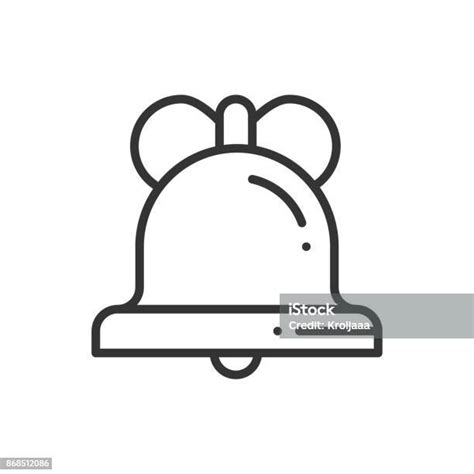 크리스마스 종 활 선 아이콘입니다 새 해 축 하 개요 그림 장식 크리스마스 겨울 요소입니다 벡터 간단한 평면 선형 디자인입니다 아이콘 그림입니다 실루엣 기호입니다 크리스마스