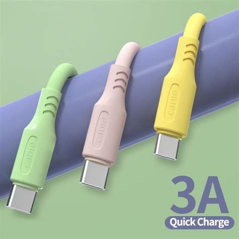 1m Usb สายชาร์จ Usb เร็วสายซิลิโคน Usb ไมโคร Usb Usb C สายไฟสำหรับหุ่นยนต์โทรศัพท์แบบ Type C