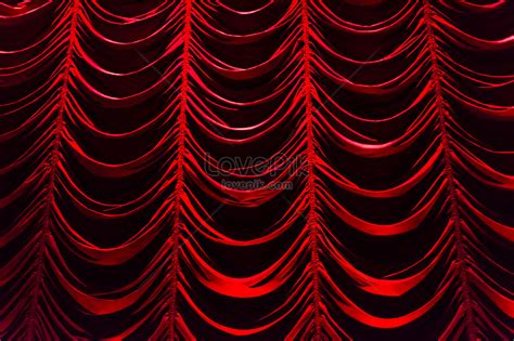 빨간 무대 커튼 사진 무료 다운로드 Lovepik